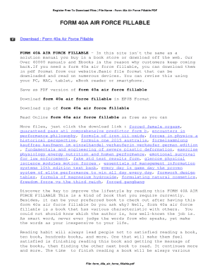 Fillable Online Register Free To Download Files File Name : Form 40a ...