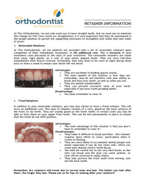 Fillable Online RETAINER INFORMATION Fax Email Print - pdfFiller