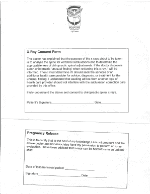 Fillable Online X-Ray Consent Fax Email Print - pdfFiller