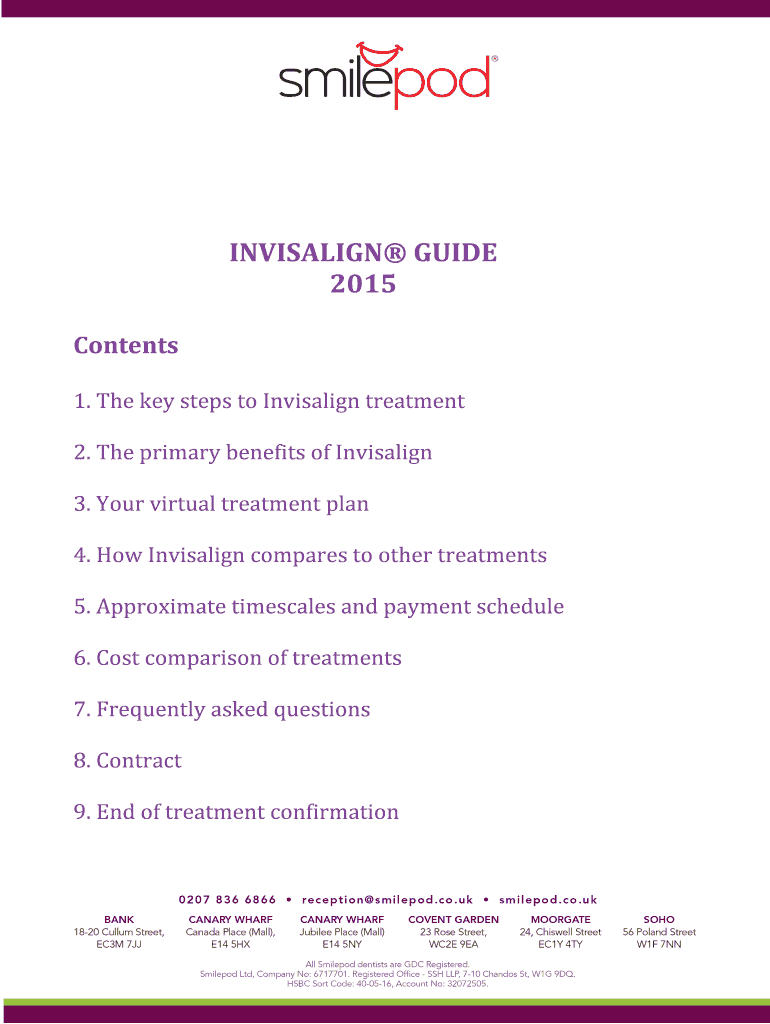 Fillable Online The key steps to Invisalign treatment Fax Email Print ...