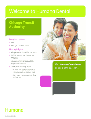 Fillable Online Welcome to Humana Dental Fax Email Print - pdfFiller