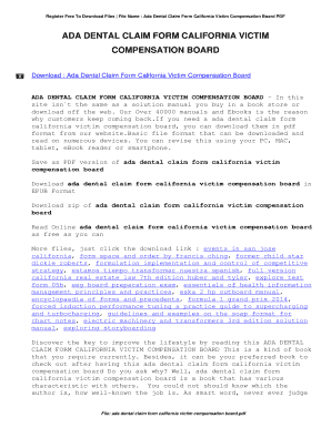 Fillable Online Register Free To Download Files File Name : Ada Dental ...