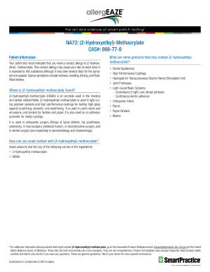 Patch Test Waiver Form | pdfFiller