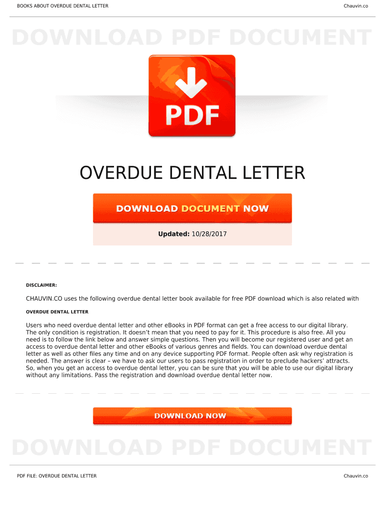 Fillable Online BOOKS ABOUT OVERDUE DENTAL LETTER Fax Email Print ...
