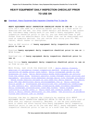 Fillable Online Register Free To Download Files File Name : Heavy ...