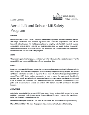 Fillable Online Aerial Lift and Scissor Lift Safety Fax Email Print ...