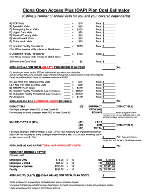 Fillable Online Open Enrollment Instructions for Enrolling in a Cigna ...