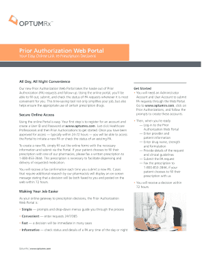 Fillable Online Prior Authorization Web Portal Fax Email Print - pdfFiller