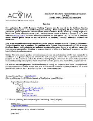 Fillable Online the ACVIM General Information Guide (GIG) Fax Email ...