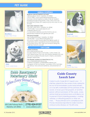 Fillable Online pet guide Fax Email Print - pdfFiller