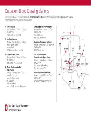 Fillable Online Outpatient Blood Drawing Stations Fax Email Print ...