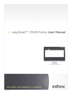 Fillable Online waySmart DVIR Forms User Manual Fax Email Print - pdfFiller