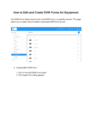 Fillable Online How to Edit and Create DVIR Forms for Equipment Fax ...