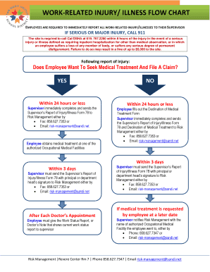 Fillable Online WORK-RELATED INJURY/ ILLNESS FLOW CHART Fax Email Print - pdfFiller