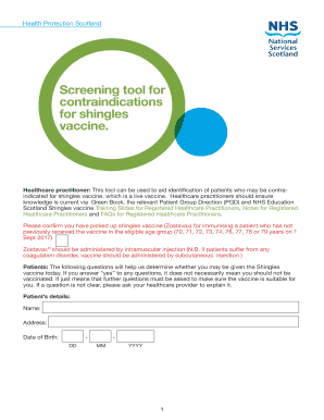 Fillable Online Health Protection Scotland Fax Email Print - pdfFiller