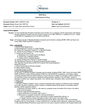 Fillable Online Document Number: MHC-ADMIN-02-1002 Fax Email Print ...