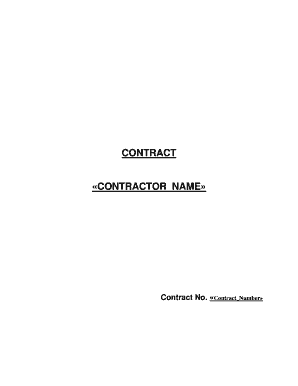 Fillable Online This Contract is dated Month Day, Year (effective date ...