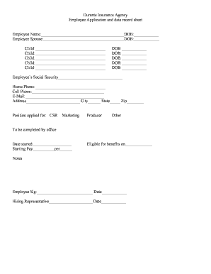Fillable Online Personnel & HR Forms, Template Letters and Spreadsheets ...