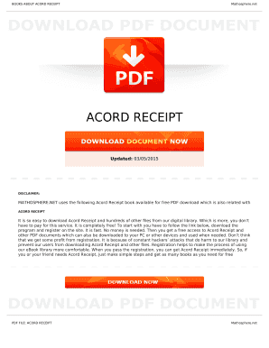 Fillable Online BOOKS ABOUT RECEIPT Fax Email Print - pdfFiller