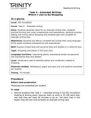 Fillable Online Task 4 - Extended Writing: Fax Email Print - pdfFiller