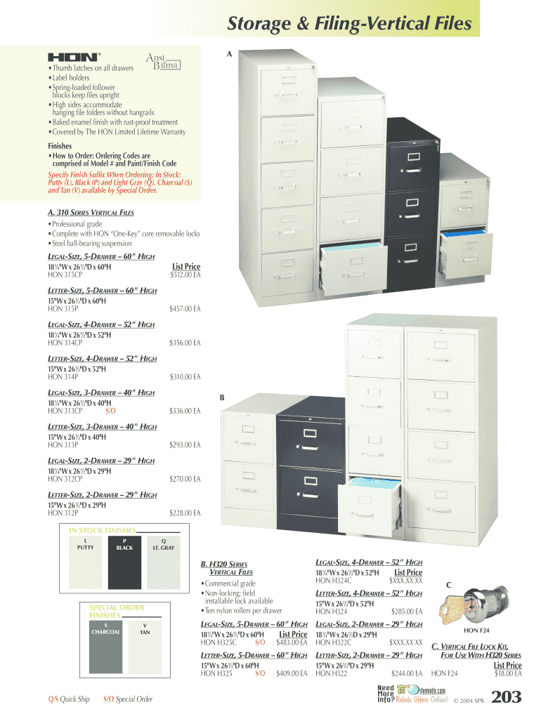Fillable Online Storage & Filing-Vertical Files Fax Email Print - pdfFiller
