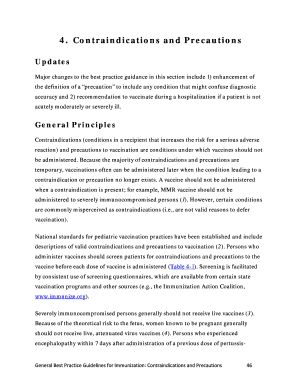 Fillable Online Contraindications and Precautions Fax Email Print ...