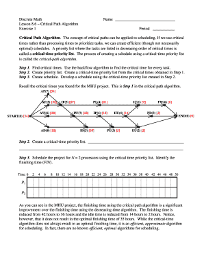 Fillable Online 6 Critical Path Algorithm Fax Email Print - pdfFiller
