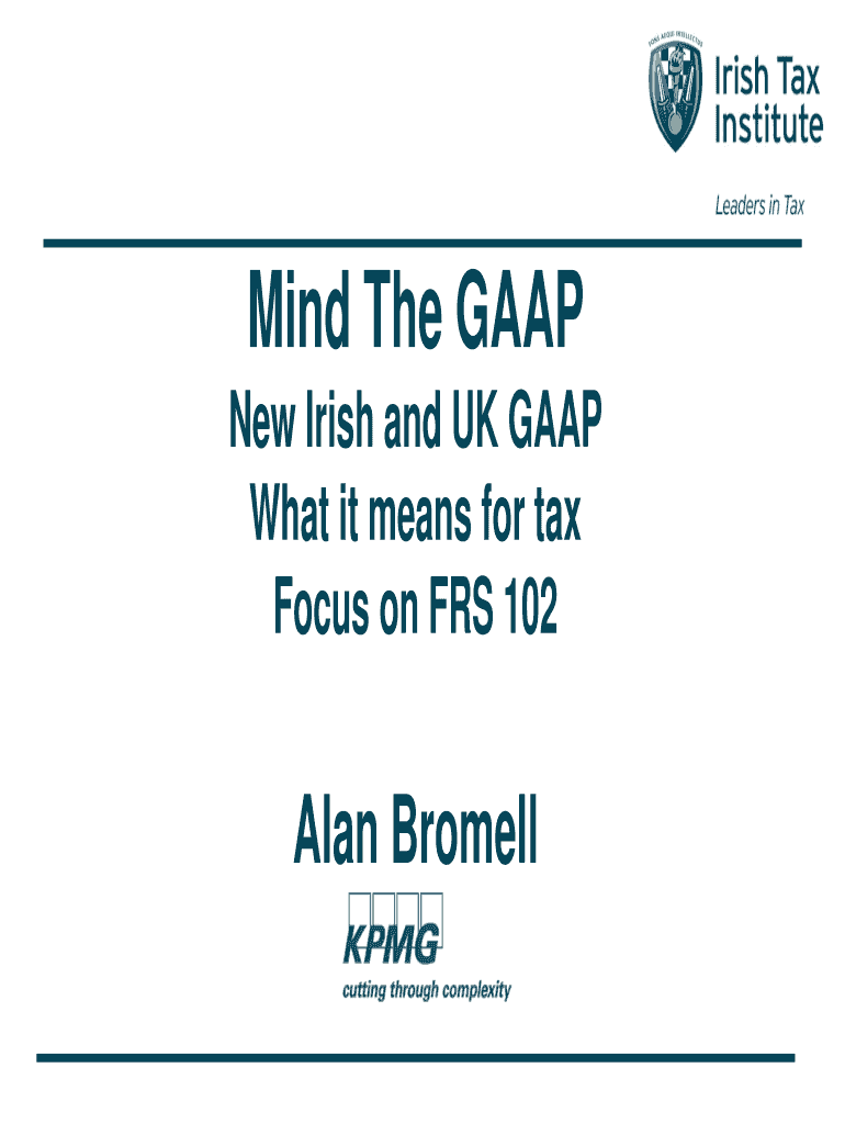 Fillable Online New Irish and UK GAAP Fax Email Print - pdfFiller