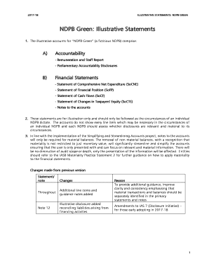 Fillable Online ILLUSTRATIVE STATEMENTS: NDPB GREEN Fax Email Print ...