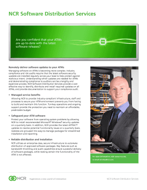 Fillable Online NCR Software Distribution Services Fax Email Print ...