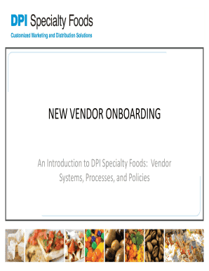 Fillable Online NEW VENDOR ONBOARDING Fax Email Print - pdfFiller