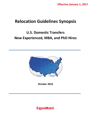 Fillable Online Relocation Guidelines Synopsis Fax Email Print - pdfFiller