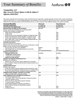 Fillable Online Blue Access Choice Option 6 with Rx Option P Fax Email ...