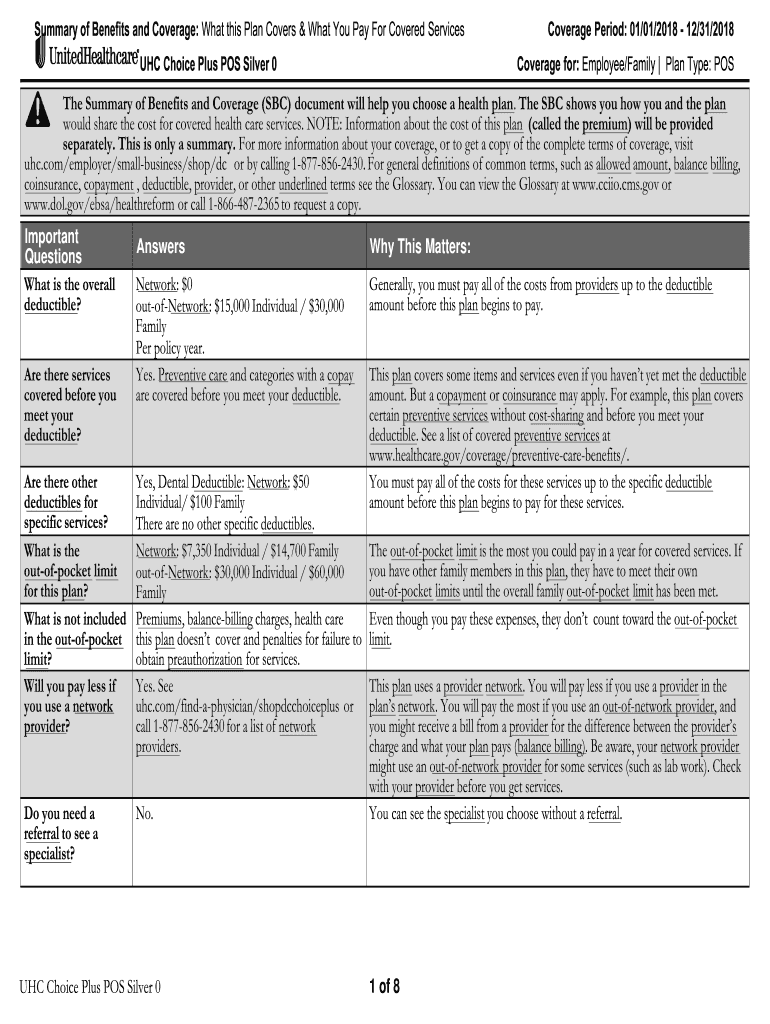 Fillable Online UHC Choice Plus POS Silver 0 Fax Email Print - pdfFiller
