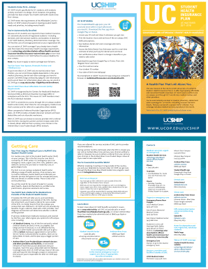 Fillable Online UC SHIP is built specifically for UC students, with ...