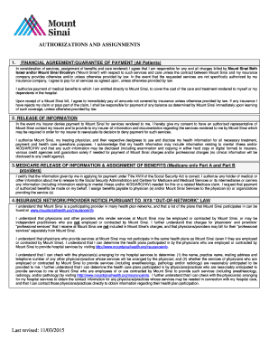 Fillable Online AUTHORIZATIONS AND ASSIGNMENTS Fax Email Print - pdfFiller