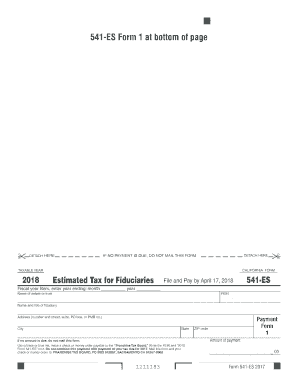Fillable Online 541-ES Form 1 at bottom of page Fax Email Print - pdfFiller