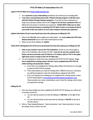 Fillable Online PTA CPI Web 2 Fax Email Print - pdfFiller