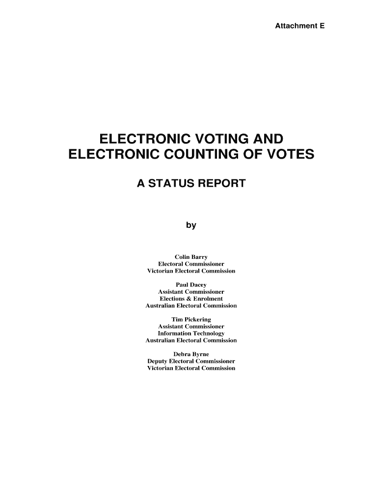 Fillable Online ELECTRONIC VOTING AND Fax Email Print - pdfFiller