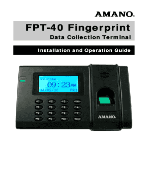 Fillable Online FPT-40 Fingerprint Fax Email Print - pdfFiller