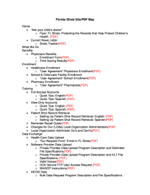 Fillable Online Florida Shots Site/PDF Map Fax Email Print - pdfFiller