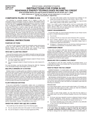 Fillable Online Form N-342 Instructions, Rev. 2016, Instructions for ...