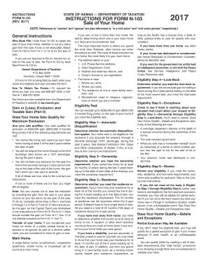 Fillable Online INSTRUCTIONS FOR FORM N-103 Fax Email Print - pdfFiller