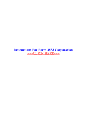 Fillable Online Instructions For Form 2553 Corporation Fax Email Print ...