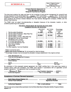 Fillable Online Contract Renewal Agreement for Fax Email Print - pdfFiller