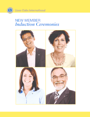 Fillable Online Induction Ceremonies Fax Email Print - pdfFiller