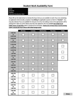 Fillable Online carp sfsu Estimated Graduation Date Fax Email Print ...
