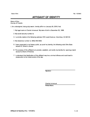 Fillable Online I, the undersigned, being duly sworn, hereby affirm on ...