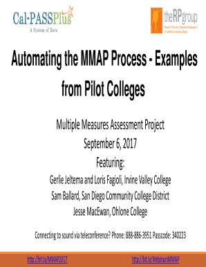 Fillable Online Automating the MMAP Process - Examples Fax Email Print ...