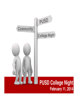 Fillable Online PUSD College Night Fax Email Print - pdfFiller